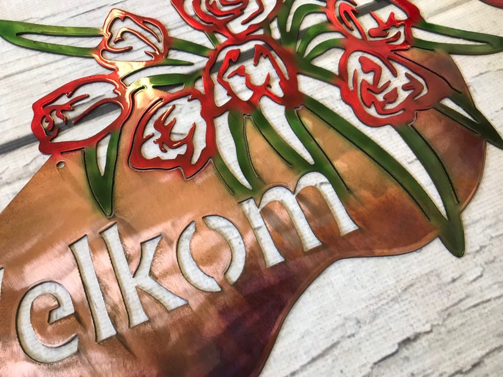 Welkom Dutch Shoe & Tulips Sign, Welcome Sign - Etsy