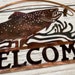 Salmon Welcome Metal Sign - Etsy
