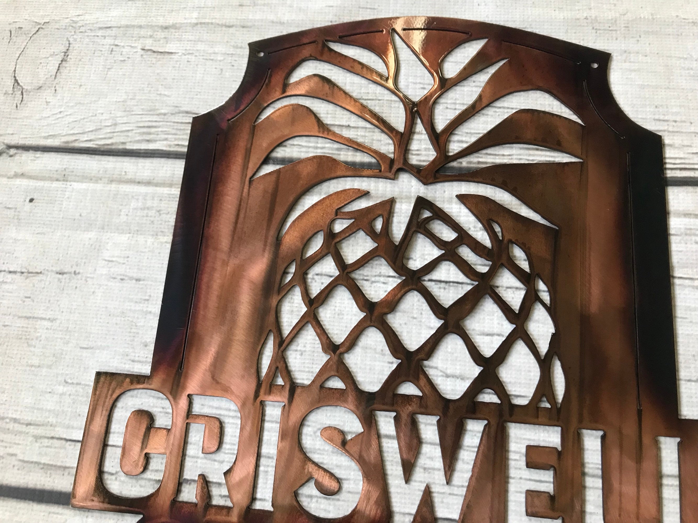 Personalized Pineapple Sign, Custom Pineapple Sign, Last Name Pineapple ...