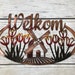 Welcome Windmill Metal Wall Decor Farm Sign Personalized - Etsy