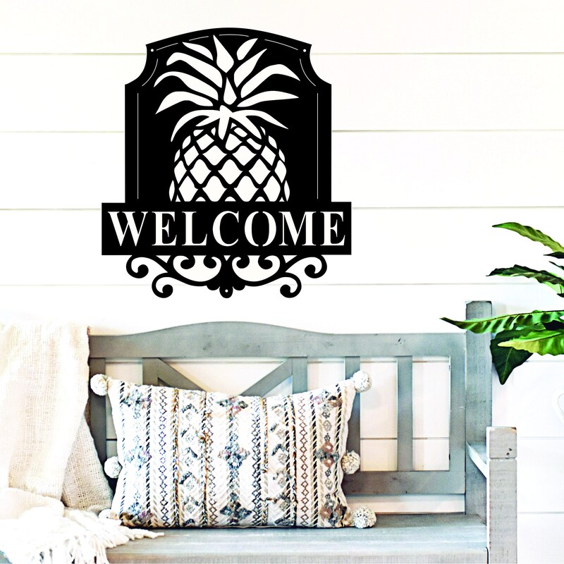 Pineapple Welcome Sign - Etsy