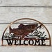 Salmon Welcome Metal Sign - Etsy