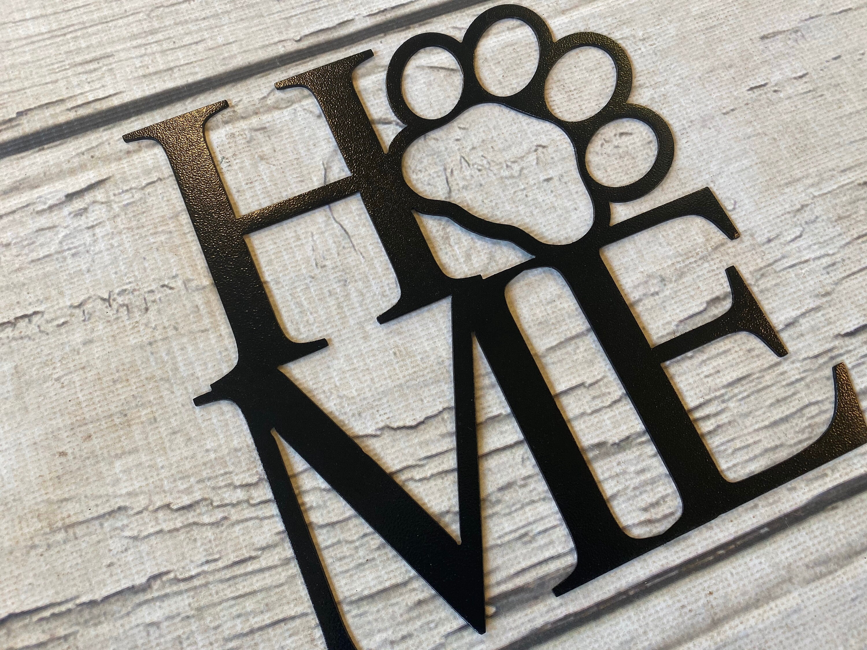 Home Paw Print Sign - Etsy