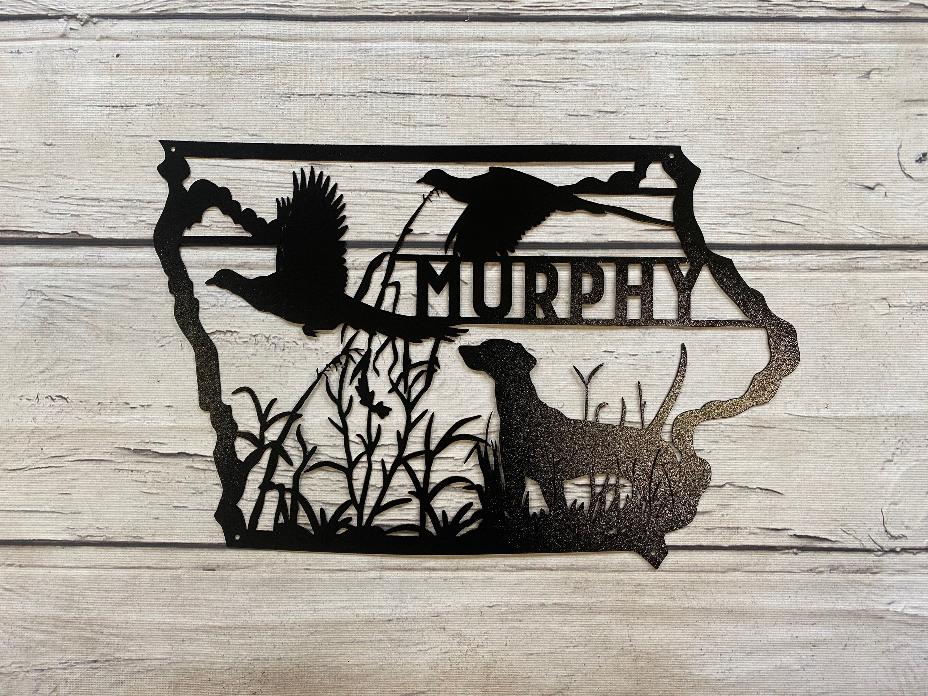 Iowa sign pheasant sign hunting sign | Etsy