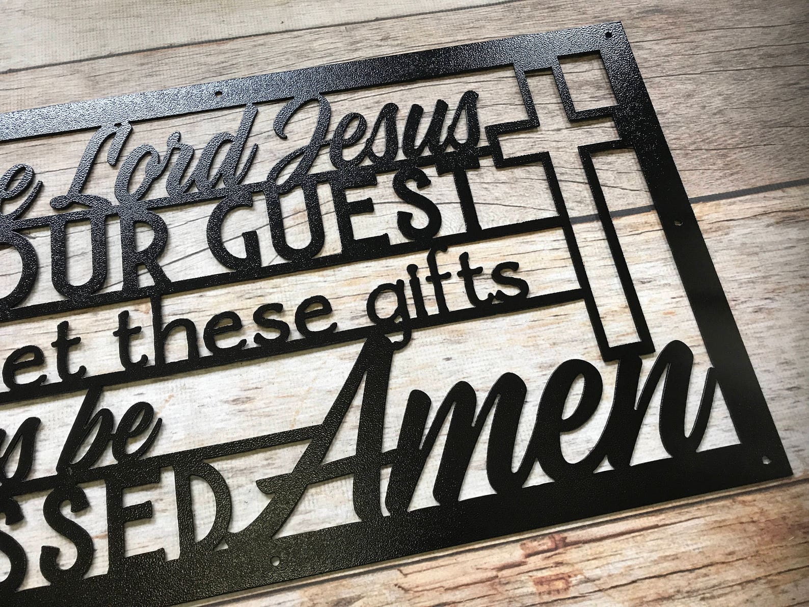 Table Prayer Wall Art Prayer Wall Art Prayer Sign Kitchen - Etsy