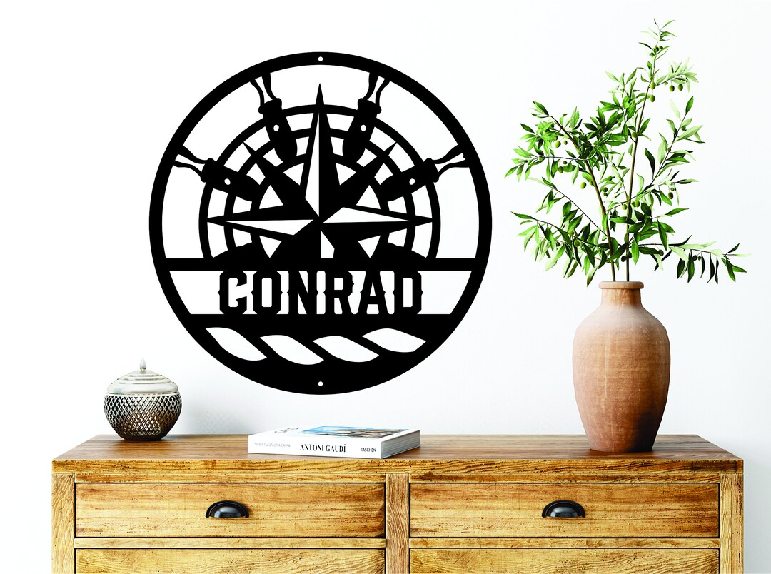 Personalized Nautical Sign, Custom Nautical Sign, Metal Nautical Sign ...