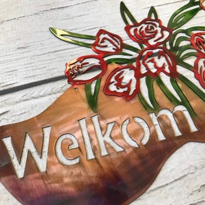 Welkom Dutch Shoe & Tulips Sign, Welcome Sign - Etsy