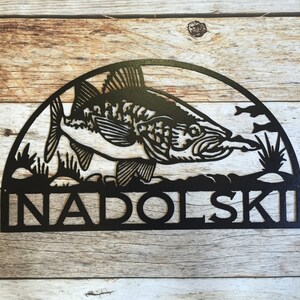 Personalized Walleye Fishing Sign, Custom Fishing Sign - Etsy