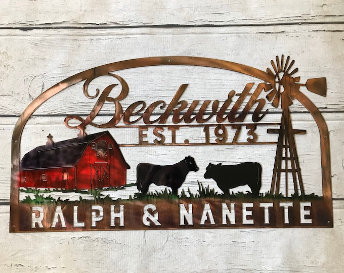 Personalized Farm Sign, Custom Farm Sign - Etsy