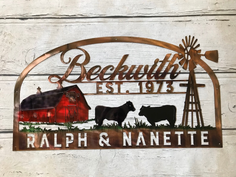 Personalized Farm Sign Custom Farm Sign | Etsy