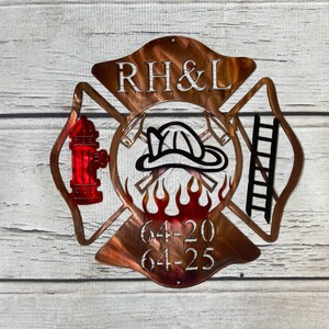 Fire Department Custom Name Sign - Etsy