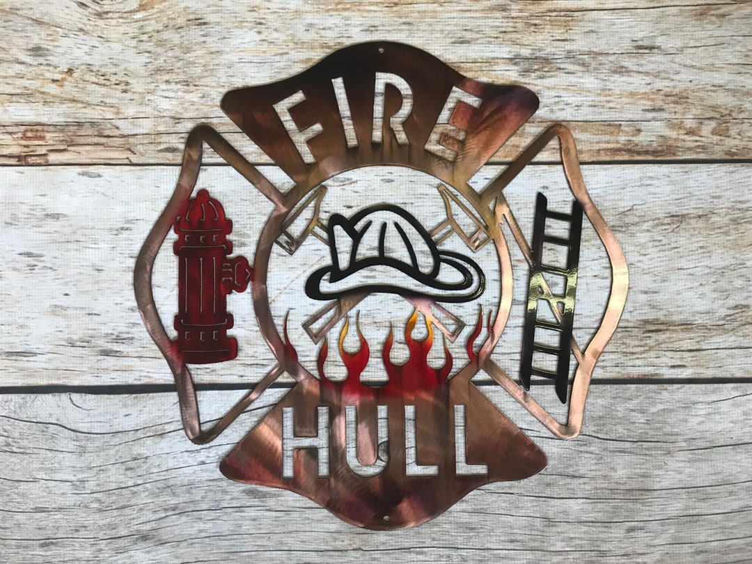 Fire Department Custom Name Sign - Etsy
