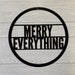 Merry Everything Sign, Farmhouse Decor, Gallery Wall Sign - Etsy