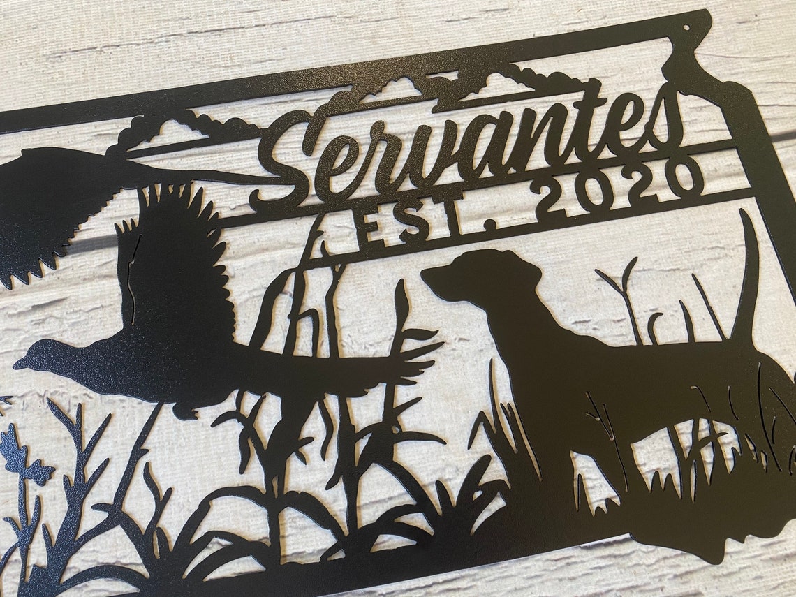 Personalized South Dakota Pheasant Hunting Scene, Pheasant Hunting Sign ...