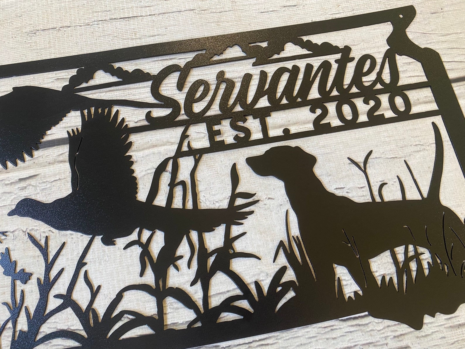 Personalized South Dakota Pheasant Hunting Scene, Pheasant Hunting Sign ...
