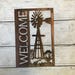 Welcome Windmill Metal Wall Decor, Farm Sign, Personalized Sign - Etsy