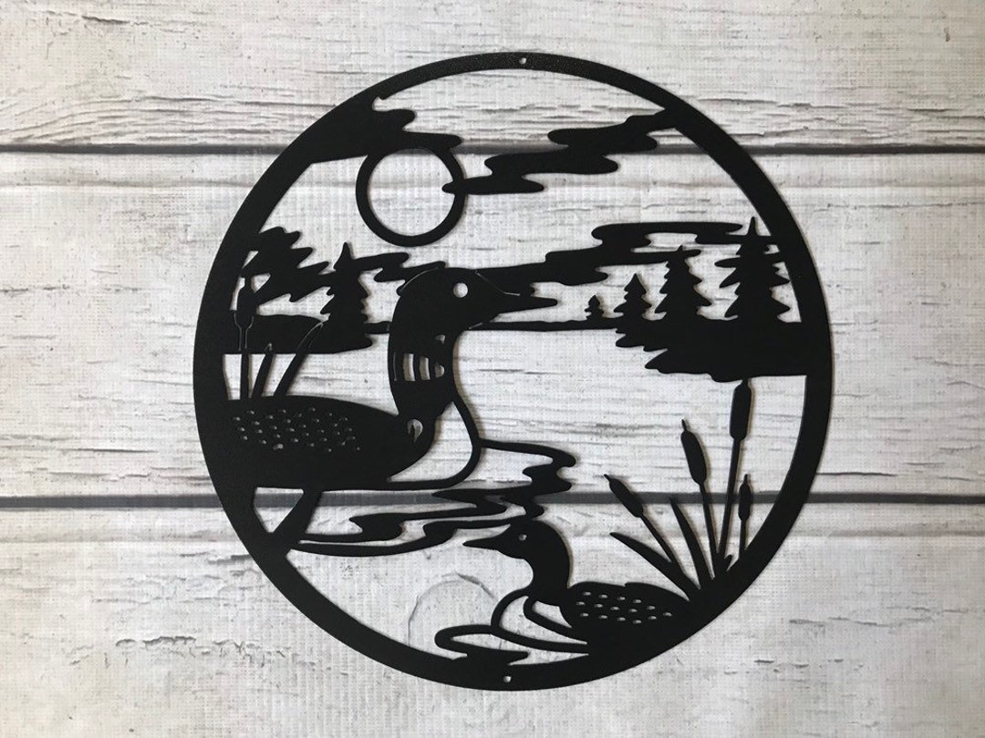 Loon Metal Sign, Loon Art, Wildlife Art, Duck Sign - Etsy