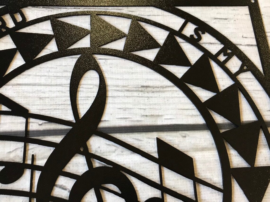 Music Themed Barn Quilt Metal Barn Quilt Musical Art - Etsy