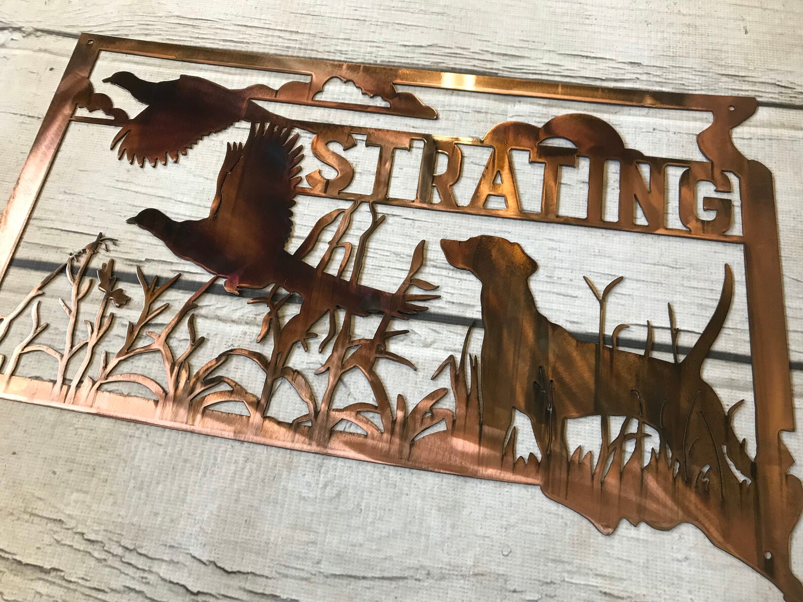 Personalized South Dakota Pheasant Hunting Scene, Pheasant Hunting Sign ...