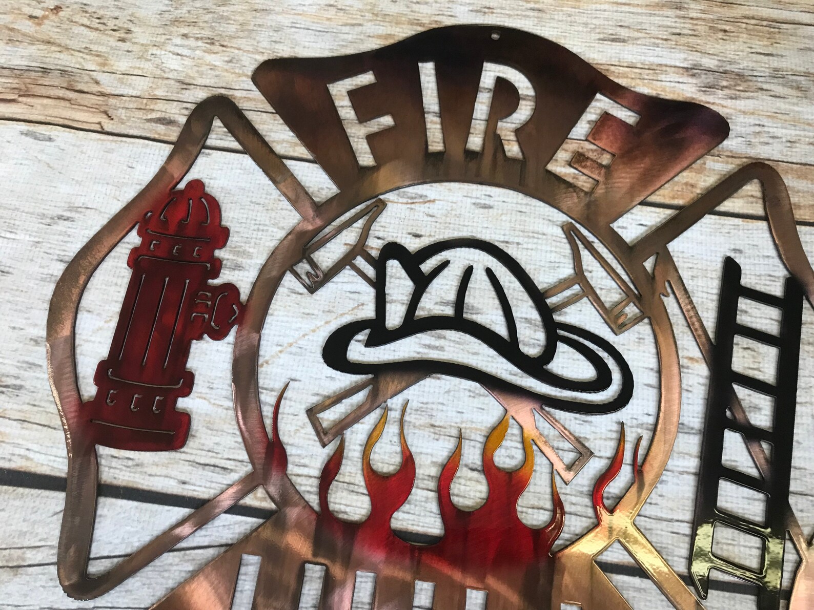Fire Department Custom Name Sign | Etsy