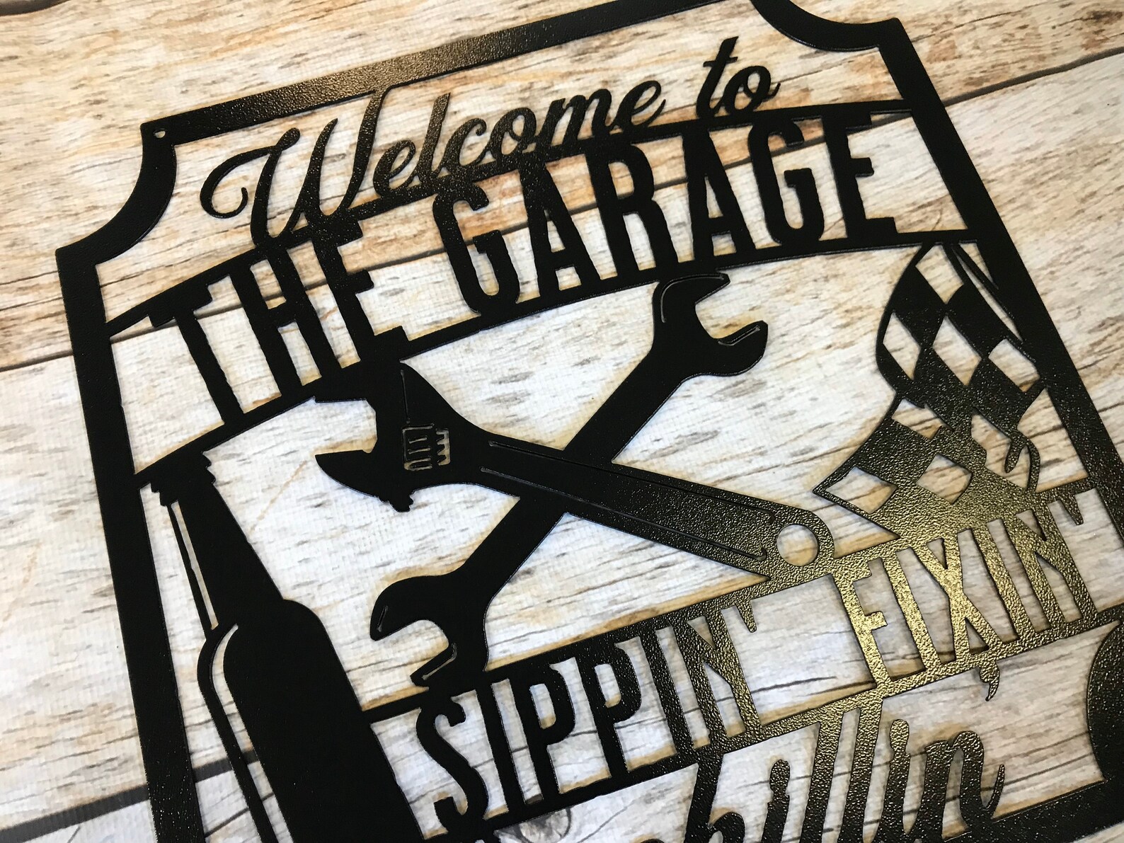 The Garage Metal Sign Automotive Sign Man Cave Sign Garage - Etsy