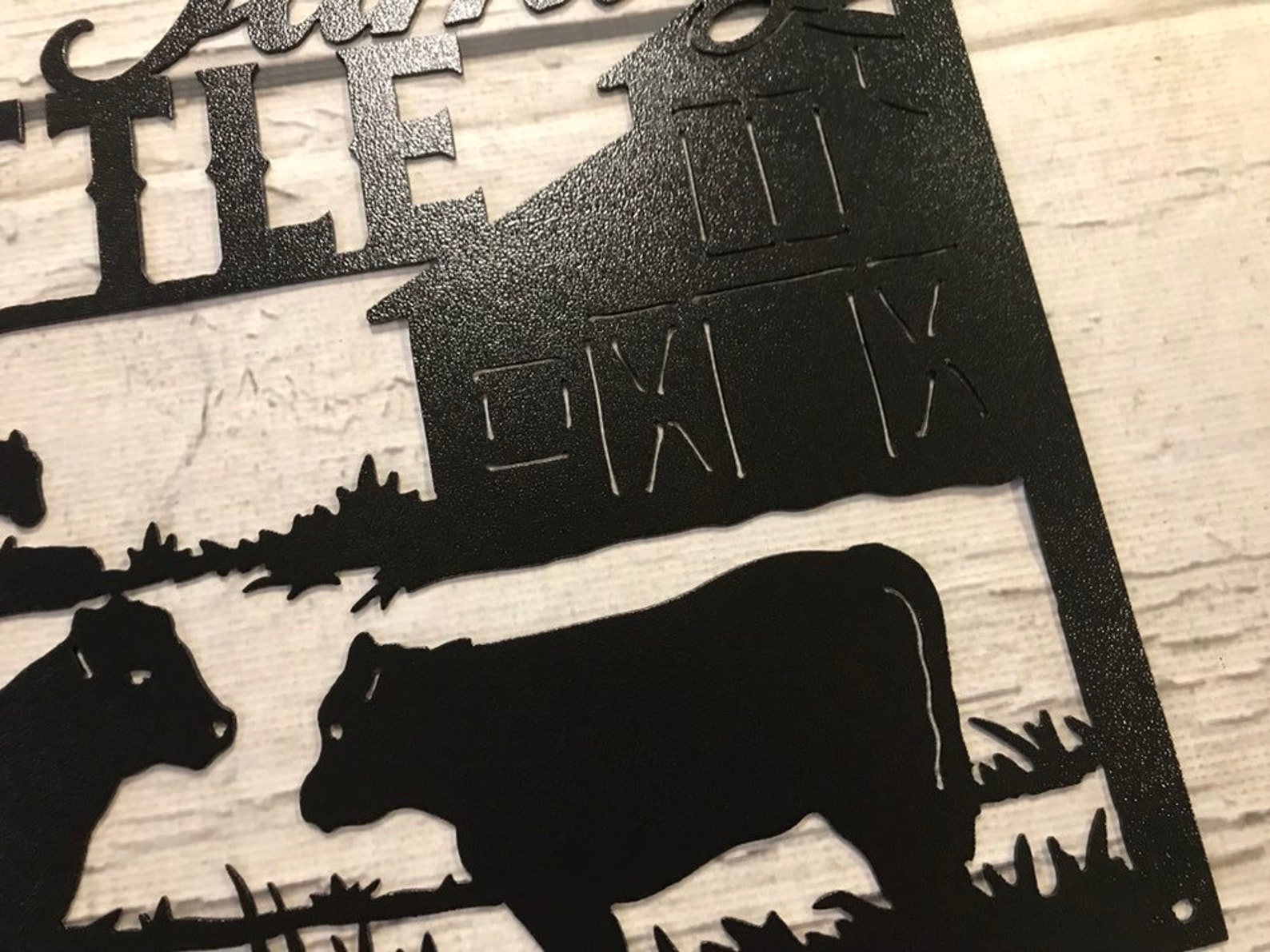 Faith Family Cattle Metal Sign Farming Sign Cow Sign Farm | Etsy