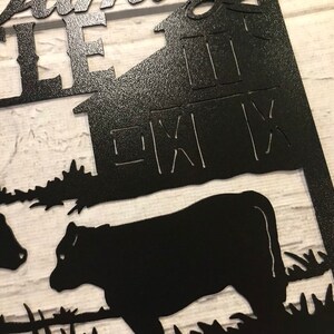 Faith Family Cattle Metal Sign, Farming Sign, Cow Sign, Farm Sign - Etsy