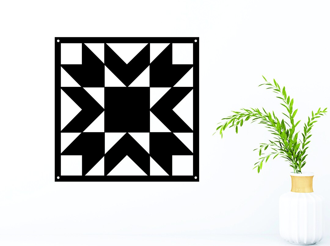 Hawaiian Star Barn Quilt Block, Hawaiian Star Quilt Block, Metal Barn ...