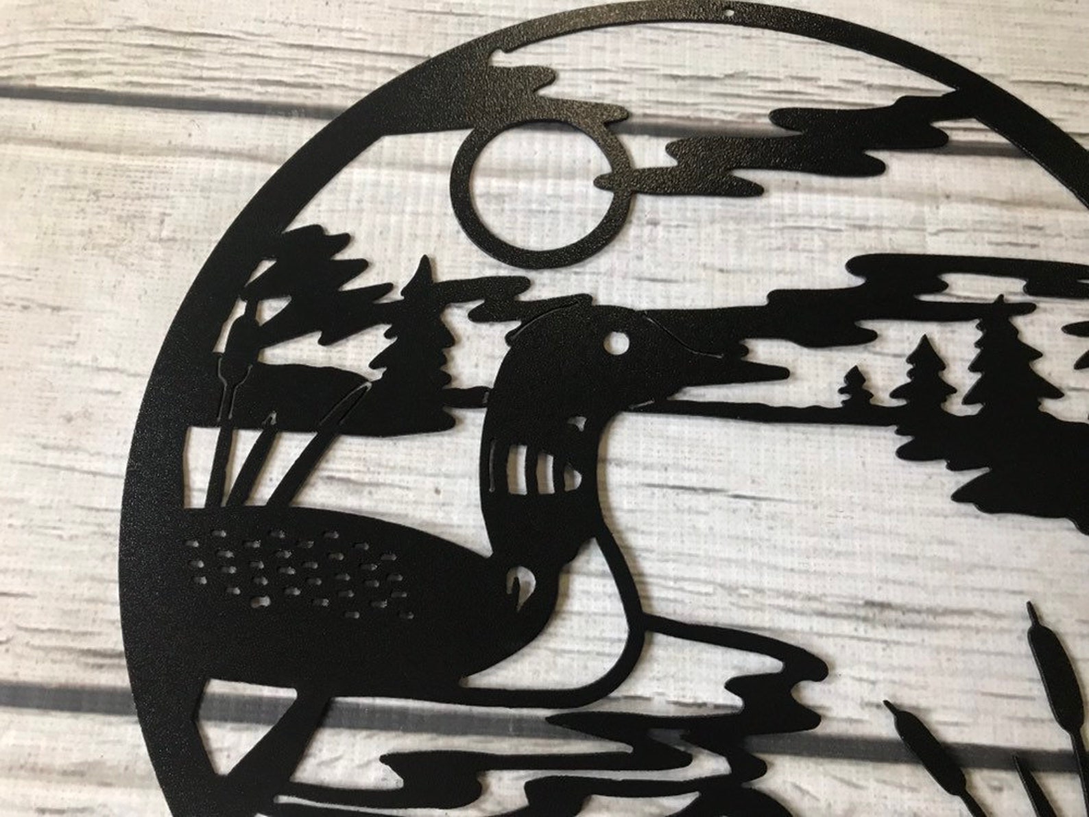 Loon Metal Sign Loon Art Wildlife Art Duck Sign - Etsy