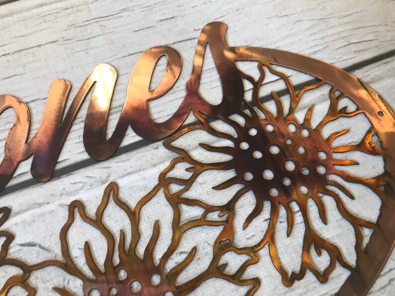Personalized Metal Sign With Sunflowers, Sunflower Sign - Etsy