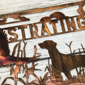Personalized South Dakota Pheasant Hunting Scene, Pheasant Hunting Sign ...
