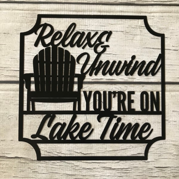 Lake Relax Sign - Etsy