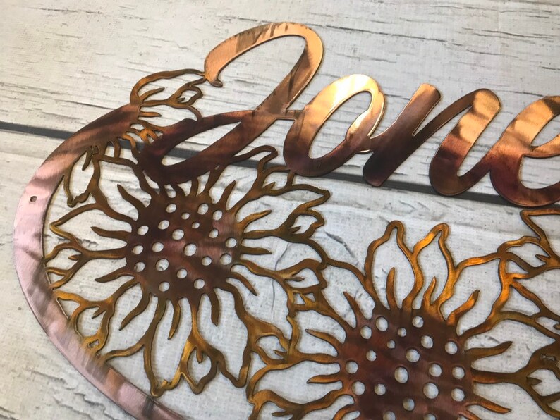 Personalized Metal Sign With Sunflowers, Sunflower Sign - Etsy