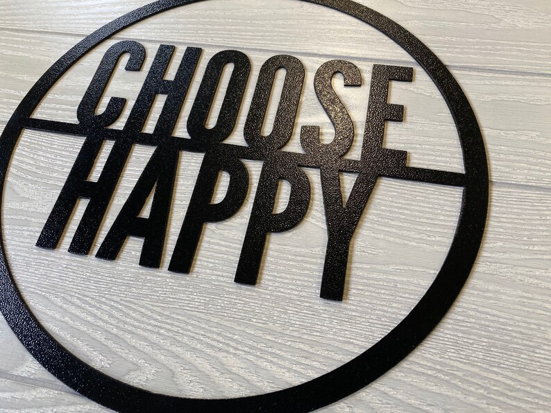 Choose Happy Sign Farmhouse Decor Gallery Wall Sign - Etsy