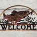 Salmon Welcome Metal Sign - Etsy