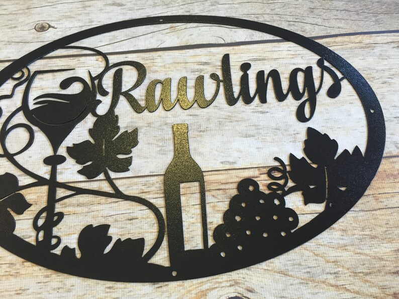 Personalized Wine Theme Sign Custom Wine Theme Sign Wine | Etsy