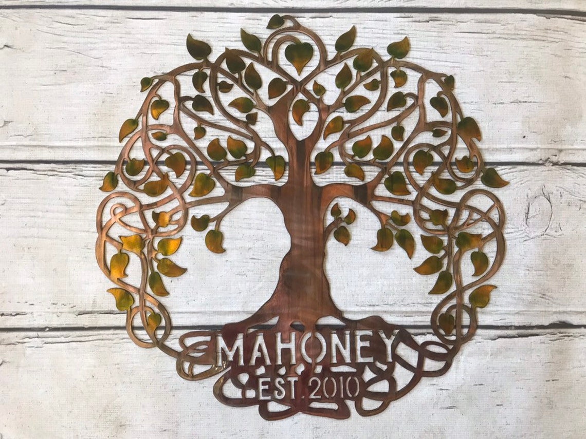 Personalized Tree of Life Metal Sign - Etsy