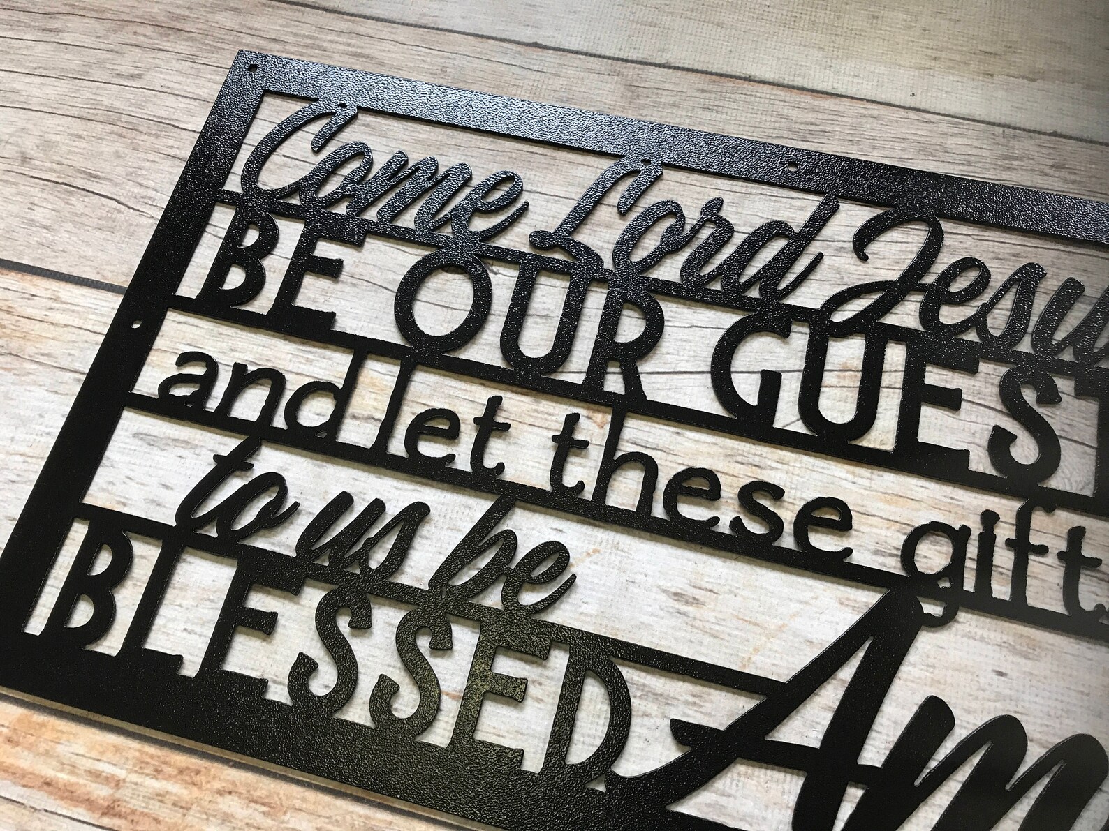 Table Prayer Wall Art Prayer Wall Art Prayer Sign Kitchen - Etsy