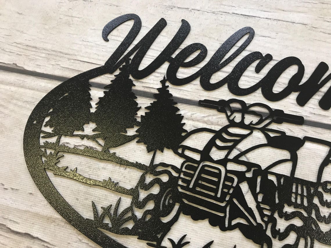 4 Wheeler ATV Metal Sign Welcome or Personalized - Etsy