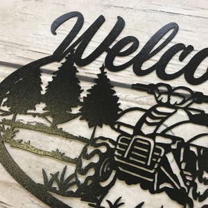 4 Wheeler ATV Metal Sign Welcome or Personalized - Etsy