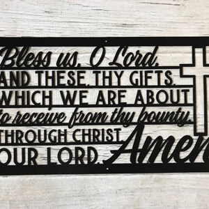 Catholic Table Grace, Bless Us O Lord Prayer, Catholic Wall Art ...