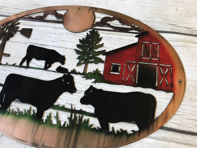 Cattle Metal Sign Cow Metal Sign Farm Metal Sign Ranch - Etsy