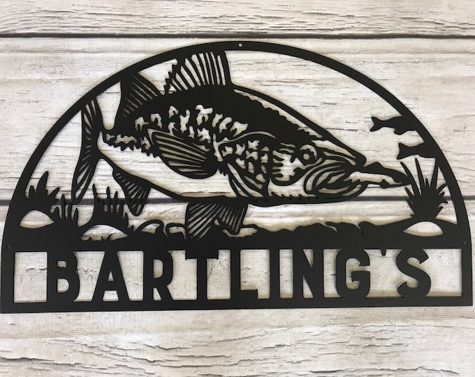 Personalized Walleye Fishing Sign, Custom Fishing Sign - Etsy