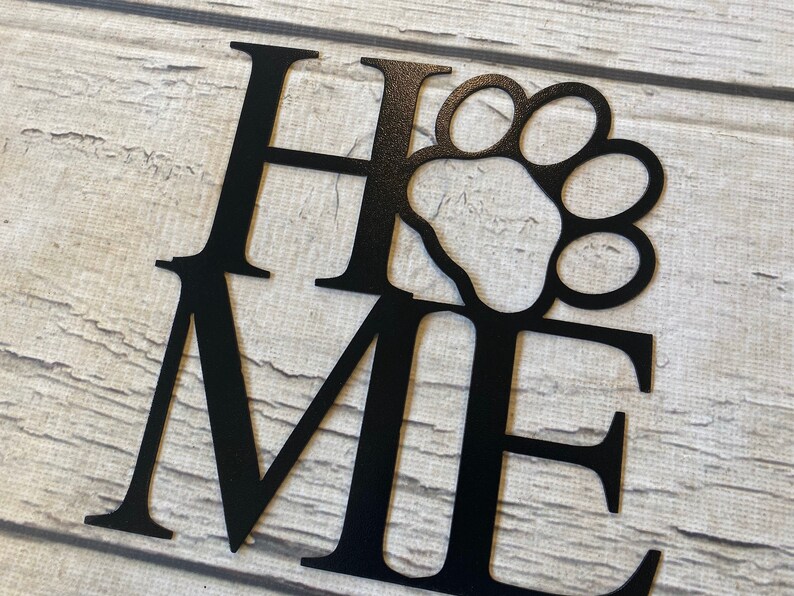 Home Paw Print Sign - Etsy