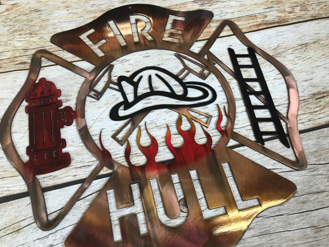Fire Department Custom Name Sign | Etsy