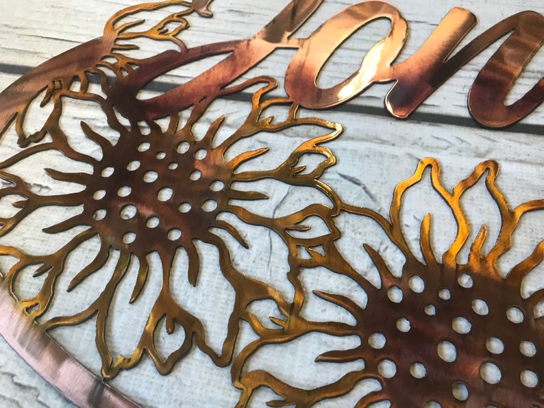 Personalized Metal Sign With Sunflowers, Sunflower Sign - Etsy