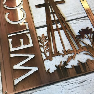 Welcome Windmill Metal Wall Decor, Farm Sign, Personalized Sign - Etsy