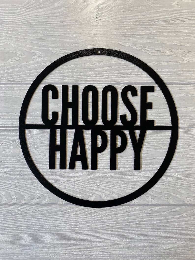 Choose Happy Sign Farmhouse Decor Gallery Wall Sign - Etsy