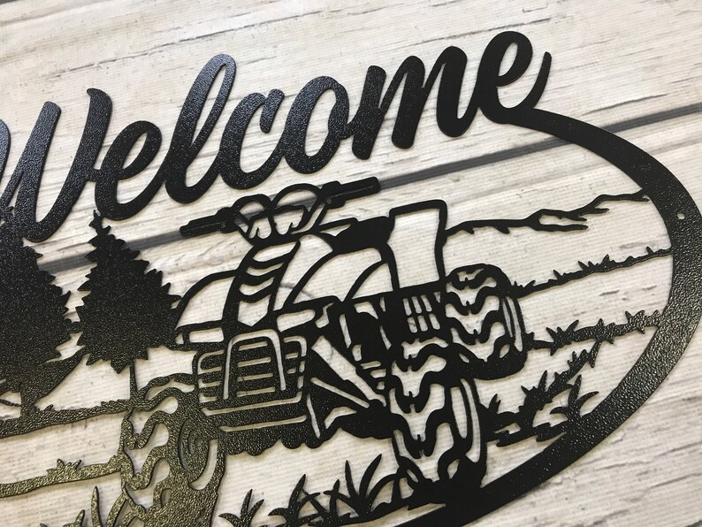 4 Wheeler ATV Metal Sign Welcome or Personalized - Etsy