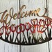 Welcome Tulip Sign, Metal Tulip Art, Welcome Tulip Art - Etsy